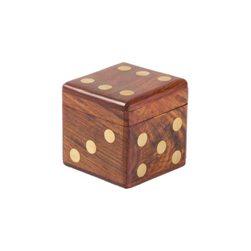 Boite à Dés en Bois de Palissandre - Magasin de Jeux Variantes.