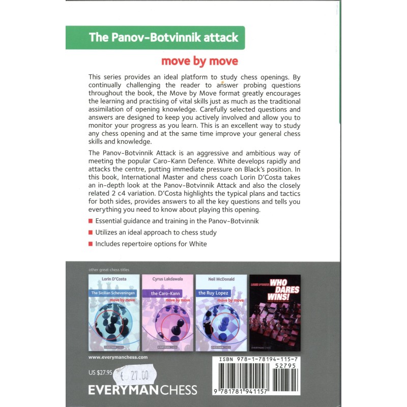 The Panov-Botvinnik attack - Livres d'échecs - Ouvertures