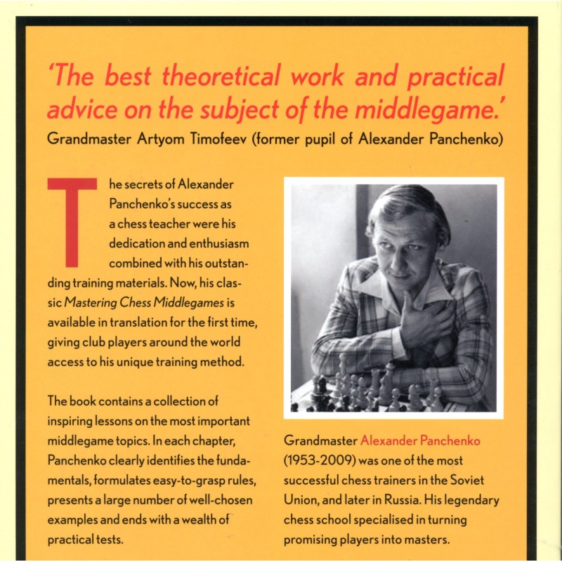 Acheter en ligne Panchenko - Mastering Chess Middlegames - Boutique d ...