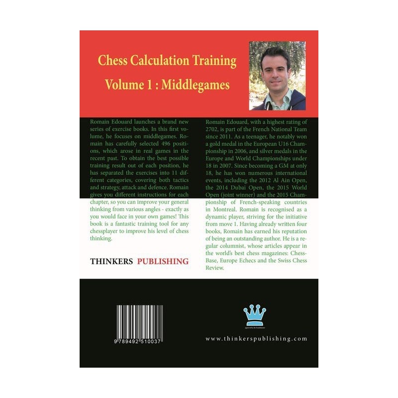 Edouard - Chess calculation Training Vol.1 Middlegames - Librairie ...