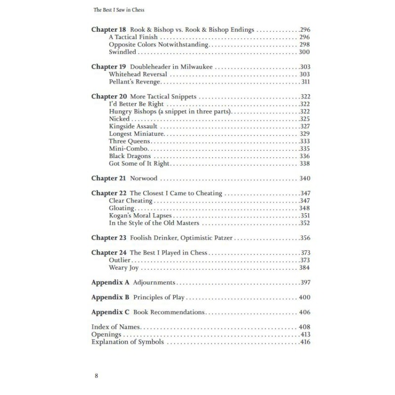 Rachels - The Best I Saw in Chess - Variantes Librairie de jeu d'échecs