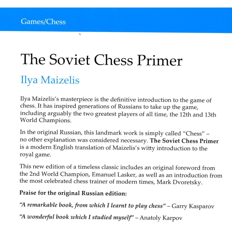 Maizelis - The Soviet Chess Primer - Maizelis (hardcover) - Librairie d ...