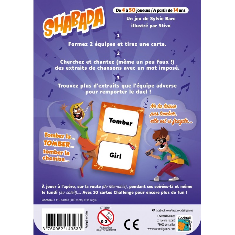 Acheter Shabada - Jeu de Société Musical - Boutique Variantes Paris ...