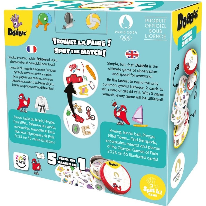 Dobble : Jeux Olympiques Paris 2024 - Jeu de Société - Boutique ...