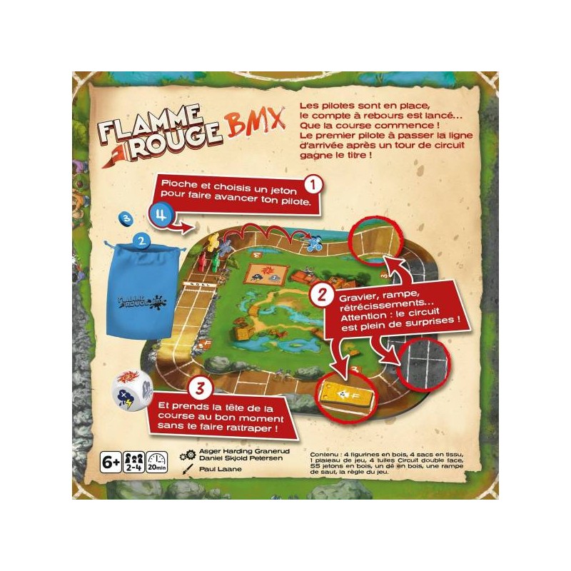 Flamme Rouge BMX - Jeu de Société Course - Boutique Variantes Paris