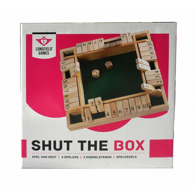 Shut The Box en Bois 4 Joueurs - Engelhart - Boutique Variantes Paris