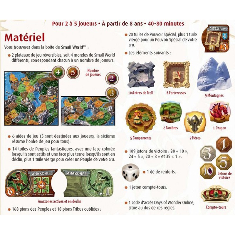 Smallworld - Jeu de société - Boutique Spécialisée Variantes Paris