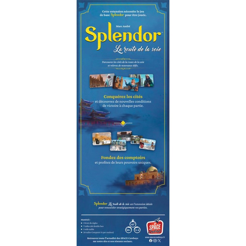 Splendor - Extension La route de la Soie - Jeu de Société - Boutique ...