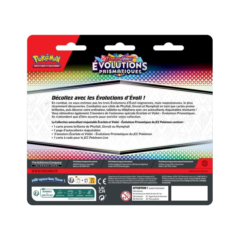 Pokemon Tripack 3 Boosters EV8.5 Evolutions Prismatiques - Boutique ...