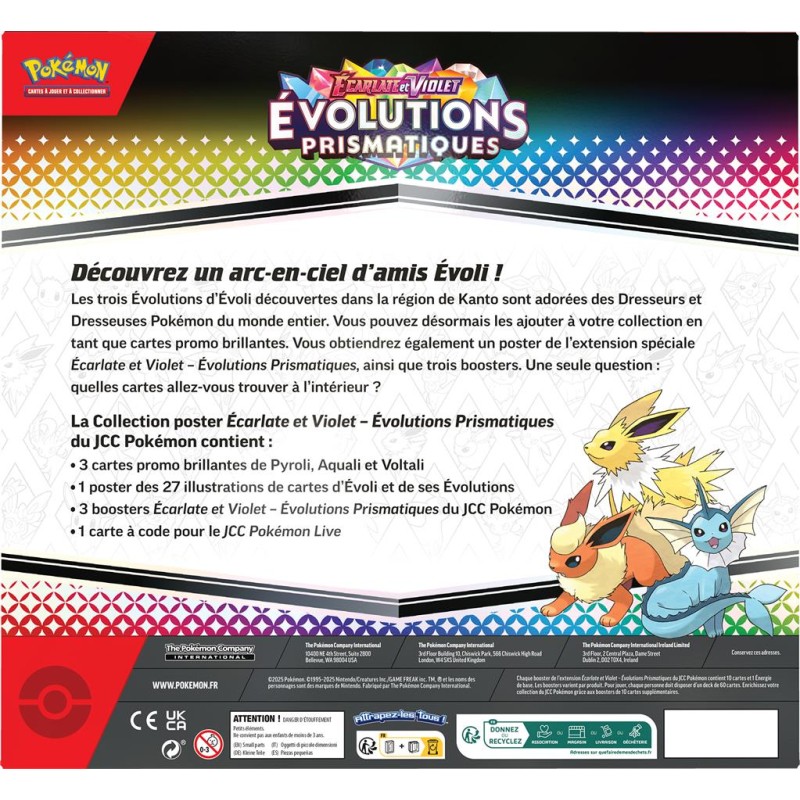 Pokemon Coffret Poster EV08.5 : Evolutions Prismatiques - Boutique ...