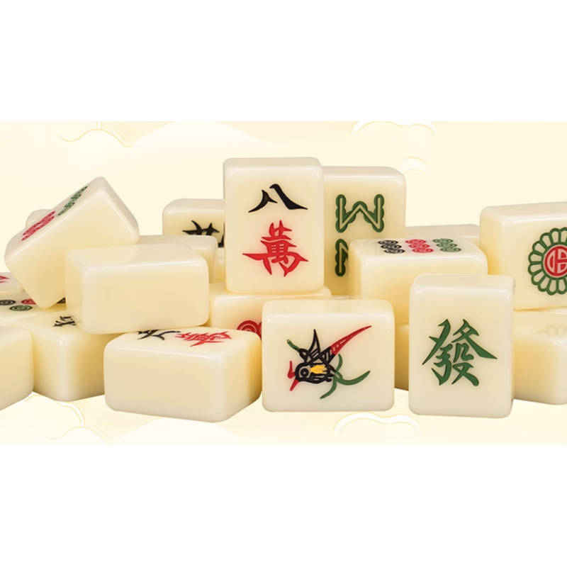 Coffret de Mahjong Traditionnel Couleur Ivoire - Boutique Variantes ...