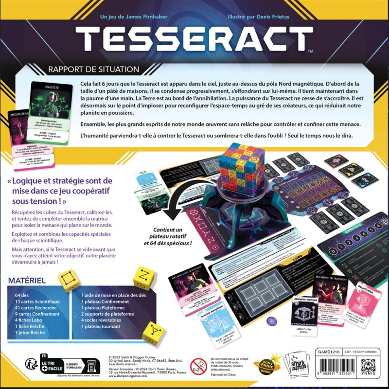 Tesseract - Boutique Variantes Paris - Jeu de Société - Don't Panic Games