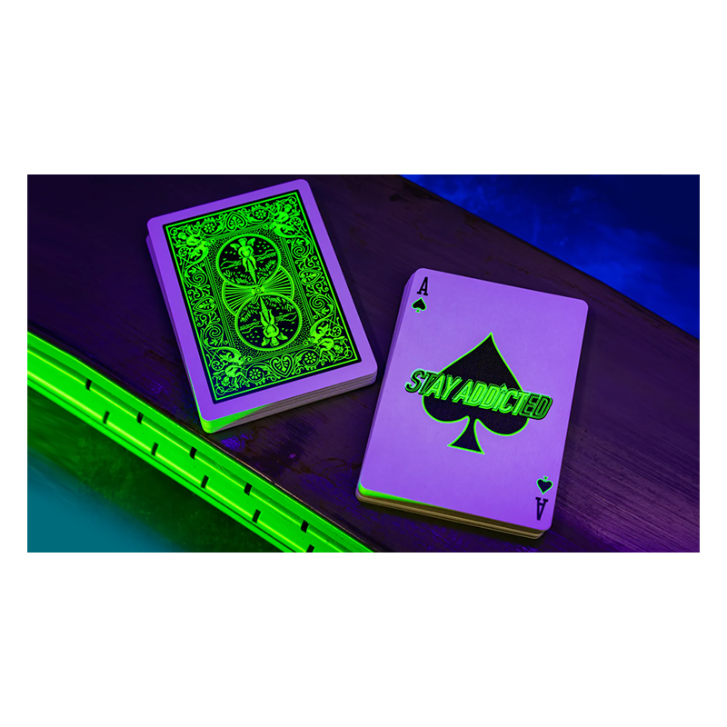 Cartes Bicycle Neon Edition Glow in the Dark - Rider Back - Boutique ...