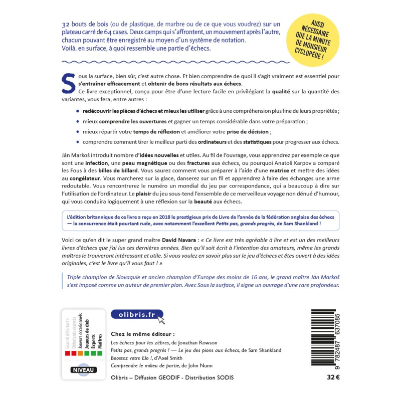 Sous la Surface - Jan Markos - Livre Jeu Echecs - Boutique Variantes ...
