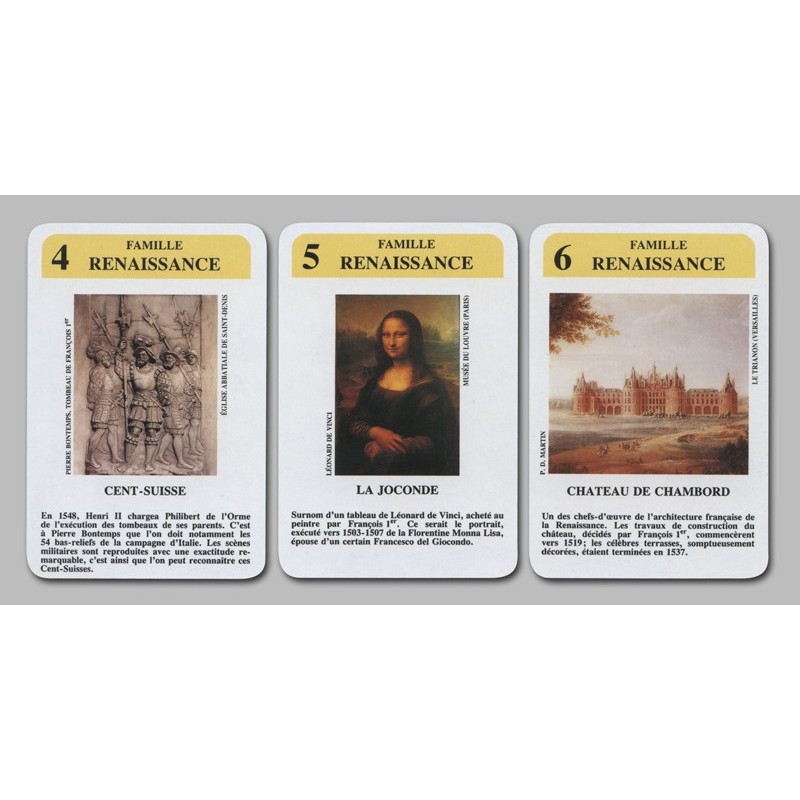 Jeu de 7 familles - Histoire de France - Boutique de cartes Variantes